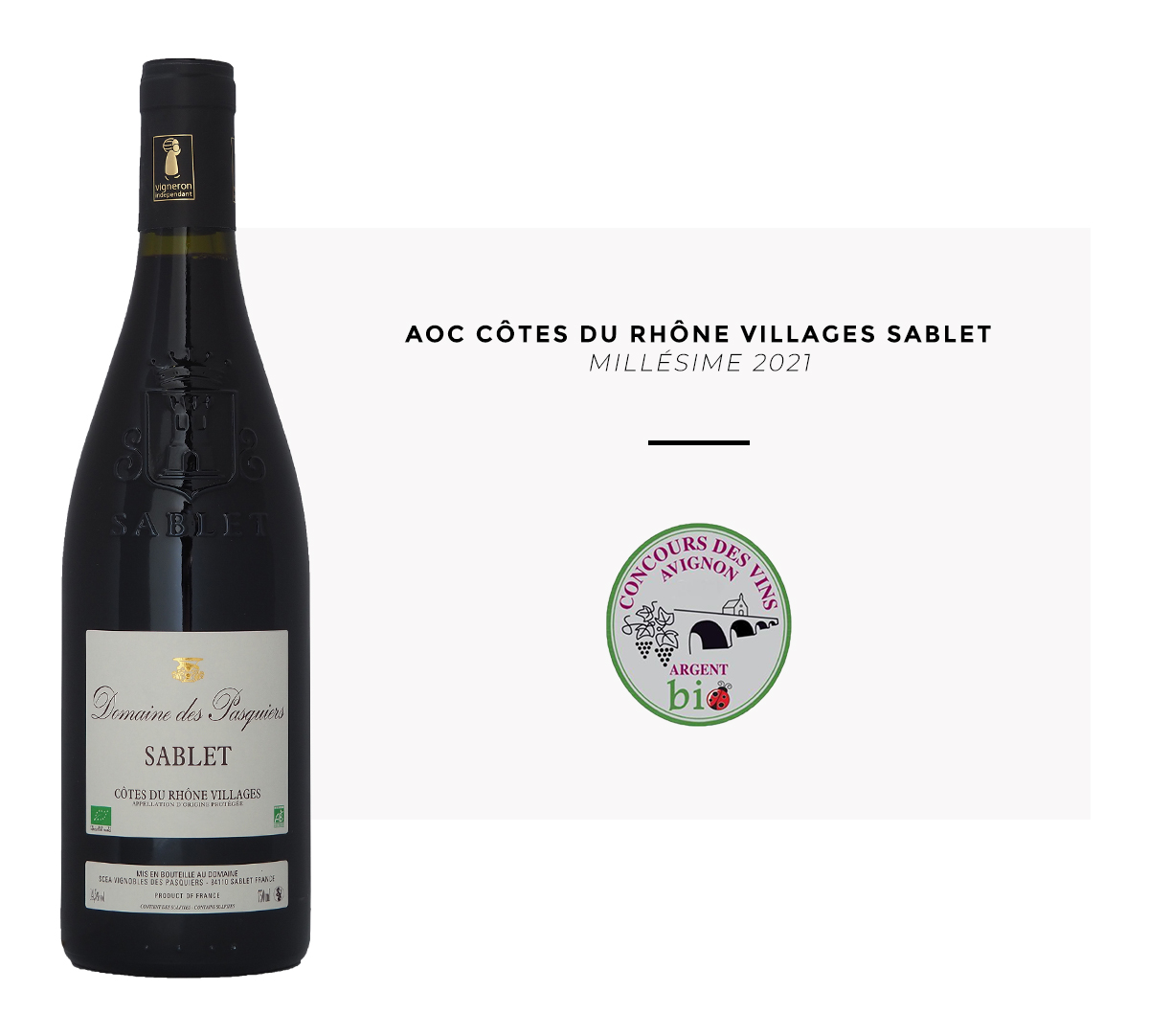 News : Avignon wine competition 2022 - Domaine des Pasquiers